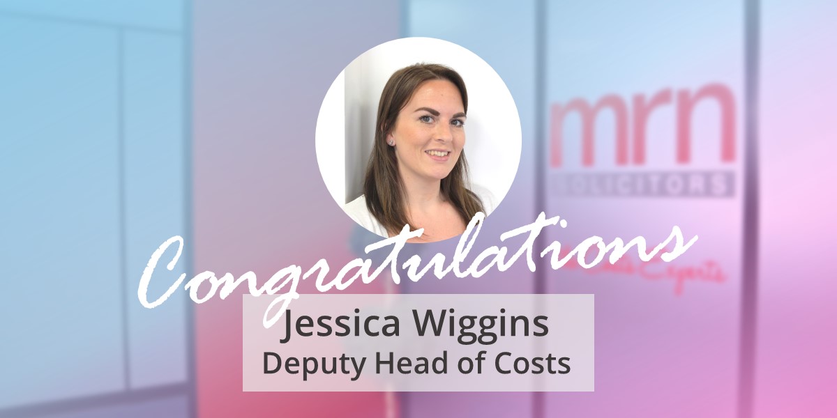 Our new Deputy Head of Costs - Jessica Wiggins! - MRN