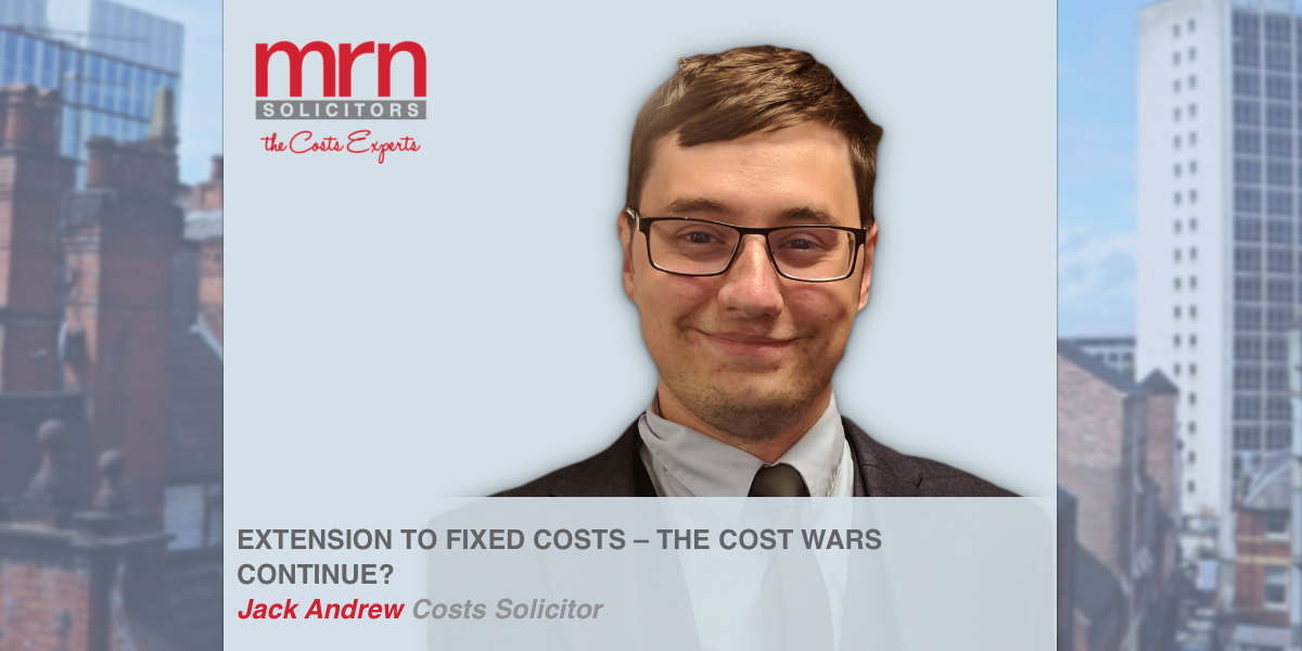 EXTENSION TO FIXED COSTS – THE COST WARS CONTINUE? - MRN EXTENSION TO FIXED COSTS – THE COST WARS CONTINUE? - MRN