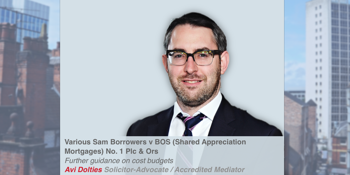 More guidance on cost budgets - MRN