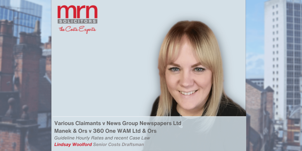 Guideline Hourly Rates and recent Case Law - MRN